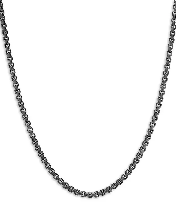 David Yurman Box Chain Necklace - Black