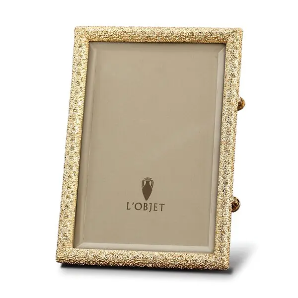 L'Objet Rectangular Pave Frame, 8 X 10 - Gold/yellow