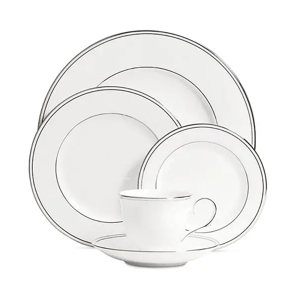 LENOX Federal 5-piece Place Setting - White/platinum