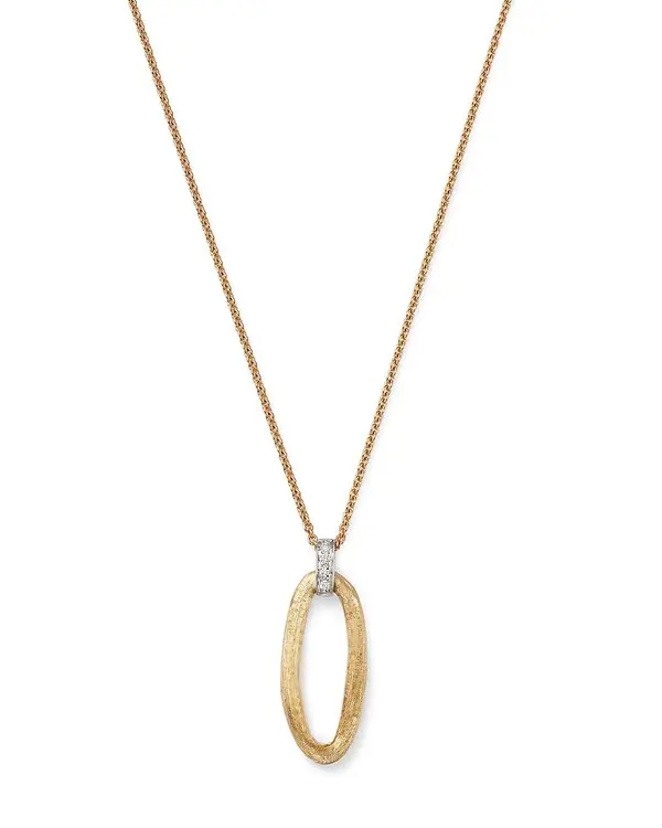 Marco Bicego 18k Jaipur Diamond Pendant Necklace - Gold