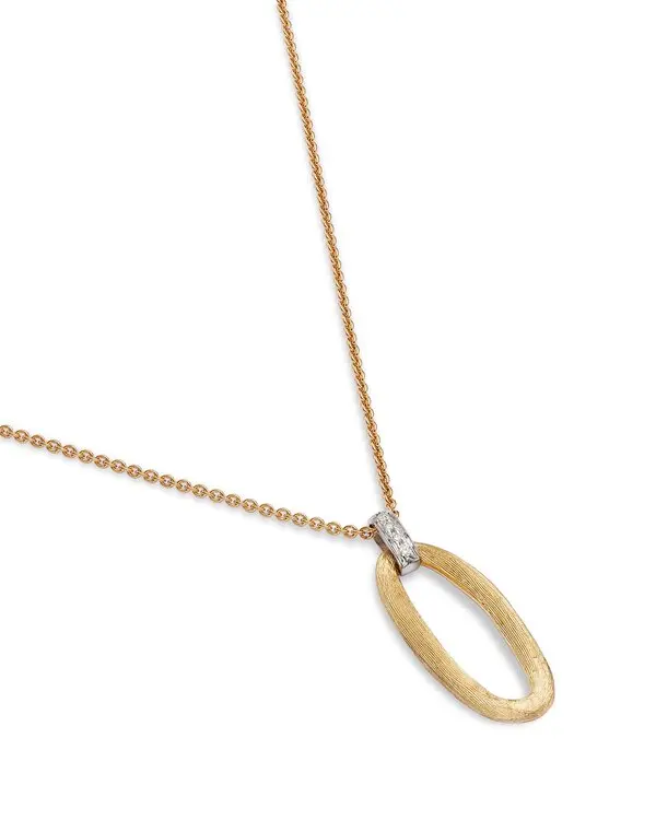 Marco Bicego 18k Jaipur Diamond Pendant Necklace - Gold