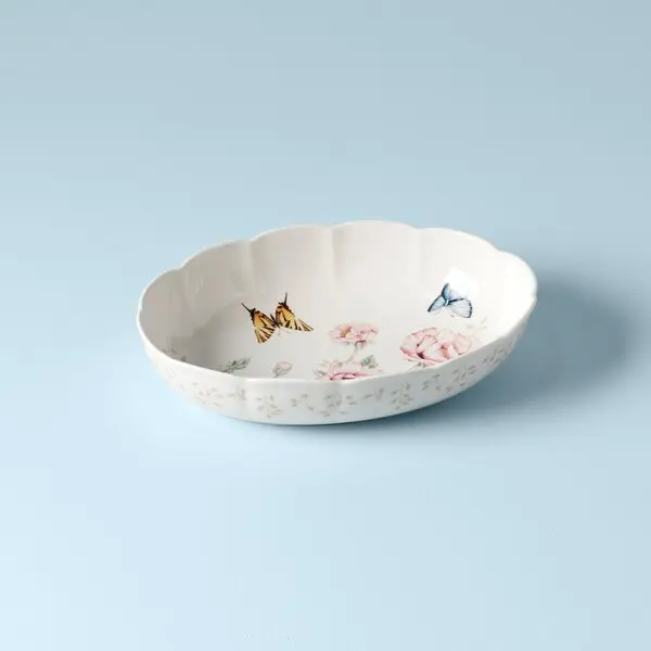 LENOX Butterfly Meadow Scalloped Oval Baker