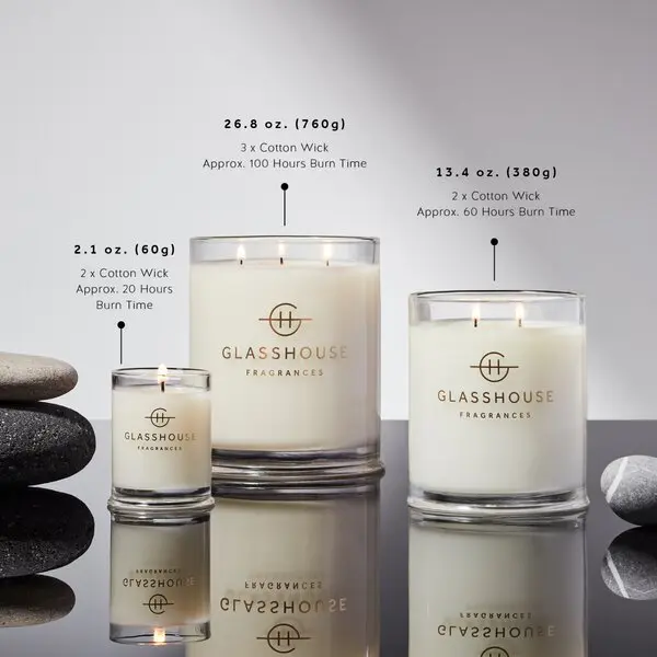 GLASSHOUSE FRAGRANCES Forever Florence 13.4 Oz Triple Scented Candle