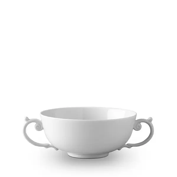 L'Objet Aegean Two-handle Soup Bowl - White