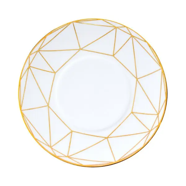Prouna Gem Cut 10.5 Dinner Plate - Gold