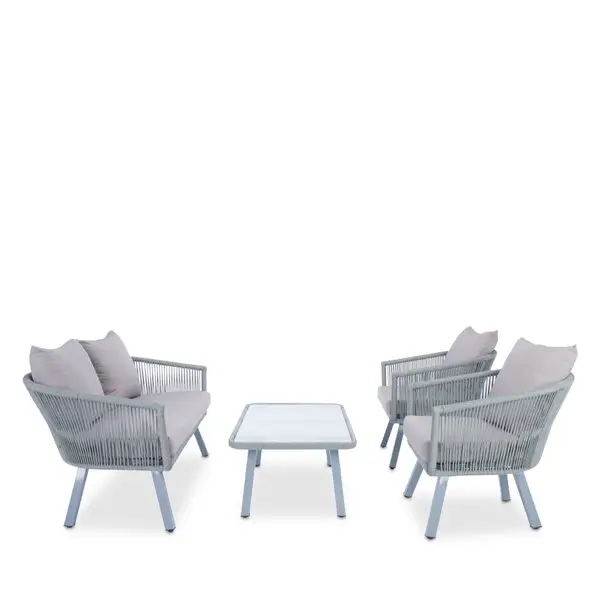 SAFAVIEH Belmi 4-piece Outdoor Rope Living Set