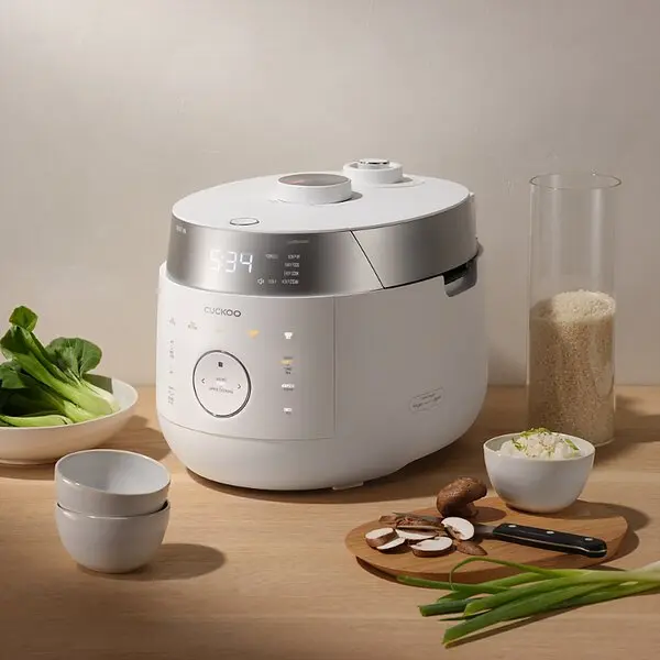 CUCKOO 10-cup Twin Pressure Induction Rice Cooker & Warmer - White