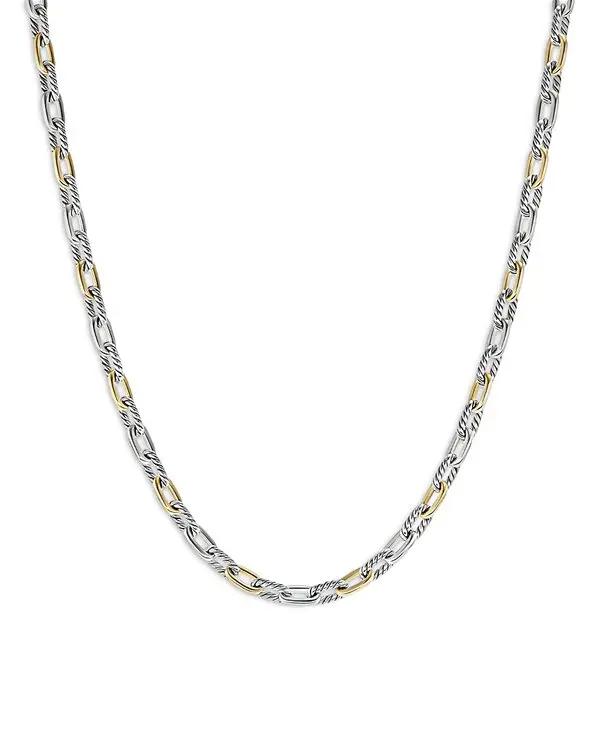 David Yurman Dy Madison Chain Necklace - Silver/gold