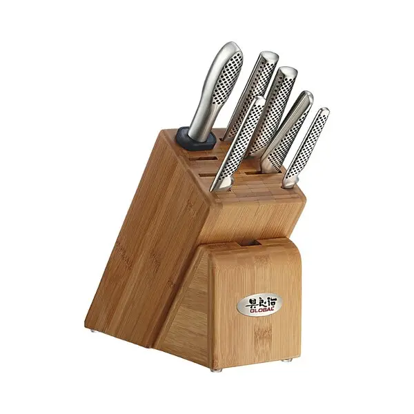 GLOBAL Takashi 7-piece Block Set - Stainless Steel