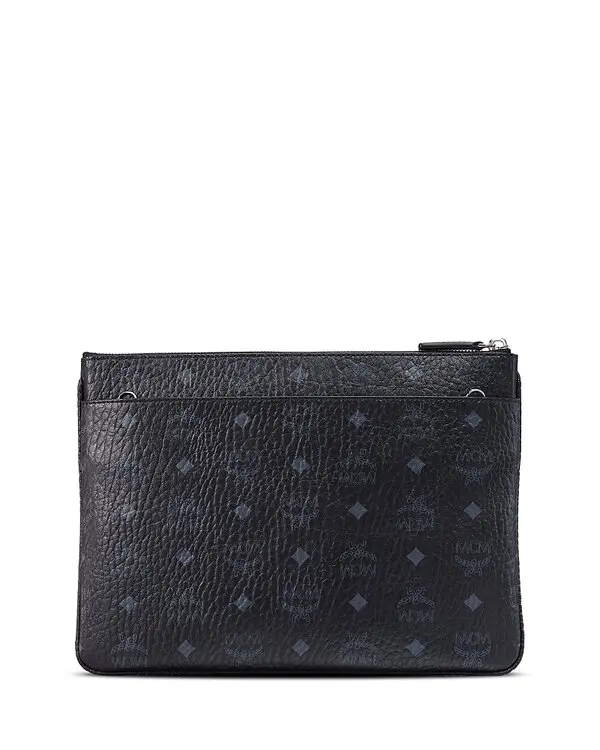 Mcm Aren Visetos Pouch - Black