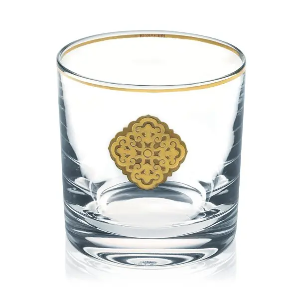 VISTA ALEGRE Golden Dog Old Fashioned Glass - Gold