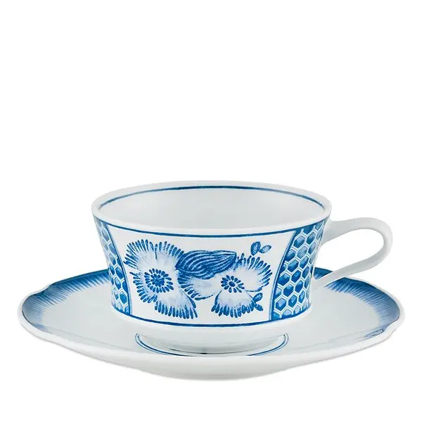 VISTA ALEGRE Coralina Tea Cup And Saucer Exclusive - Blue