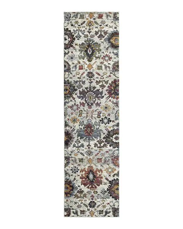 ORIENTAL WEAVERS Andorra 7129a Runner Rug, 2'6 X 12 - Stone/multi