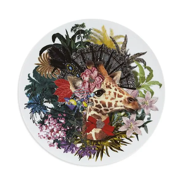 VISTA ALEGRE Love Who You Want Christian Lacroix Charger Plate - Jungle Dona Jirafa