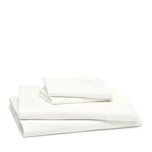 AMALIA HOME COLLECTION 420tc Sateen Sheet Set, Queen Exclusive - Cream