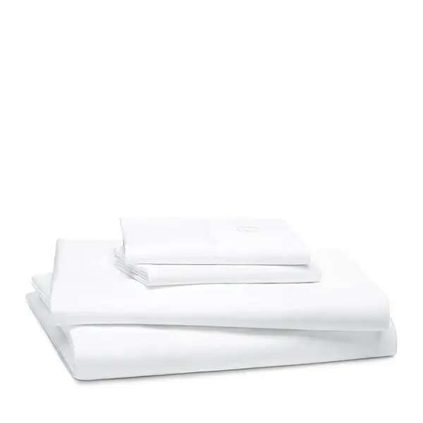 AMALIA HOME COLLECTION 420tc Sateen Sheet Set, King Exclusive - White