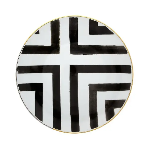 VISTA ALEGRE Sol Y Sombra Christian Lacroix Dinner Plate - Black