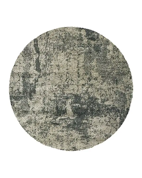 ORIENTAL WEAVERS Henderson Shag 5503 Round Rug, 7'10 X 7'10 - Gray/charcoal