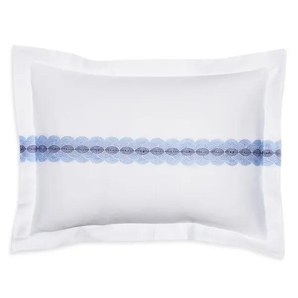 AMALIA HOME COLLECTION Arcada Boudoir Sham, Exclusive - White/blue
