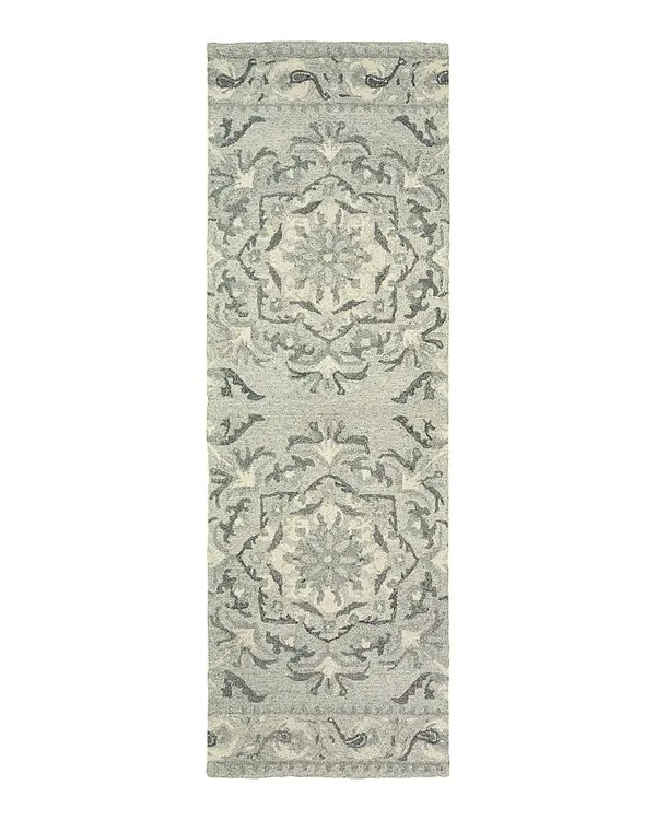 ORIENTAL WEAVERS Craft 93001 Runner Rug, 2'6 X 8 - Ash/ivory