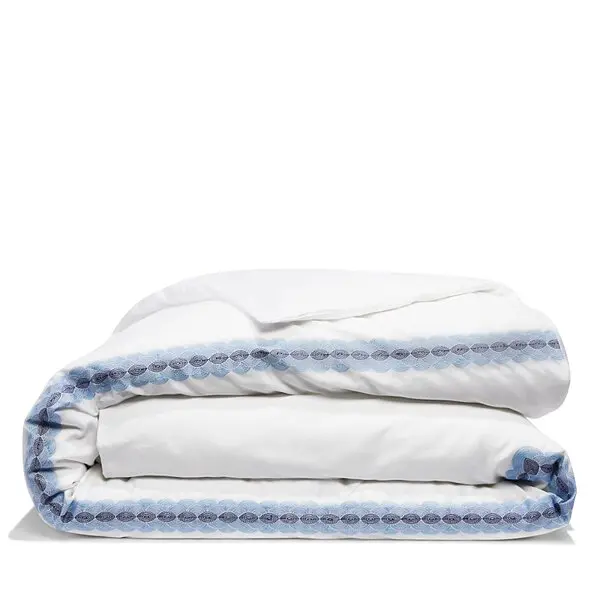 AMALIA HOME COLLECTION Arcada Duvet Cover, Full/queen Exclusive - White/blue