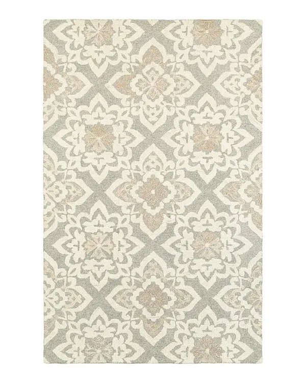 ORIENTAL WEAVERS Craft 93004 Area Rug, 5' X 8 - Gray/sand