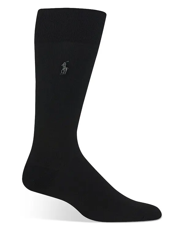 Polo Ralph Lauren Egyptian Cotton Dress Socks - Black