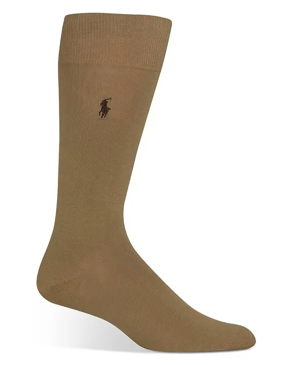 Polo Ralph Lauren Egyptian Cotton Dress Socks - Tan
