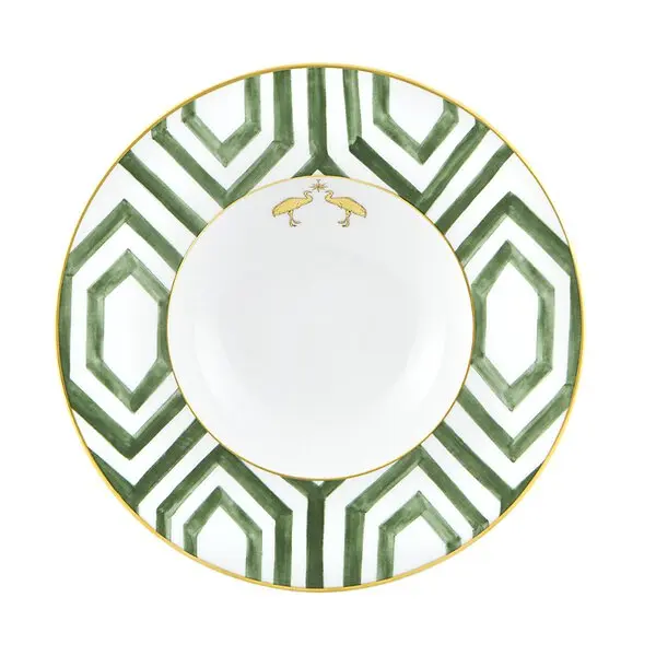 VISTA ALEGRE Amazonia Soup Plate - Green