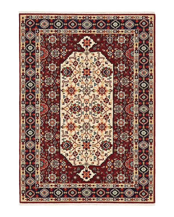 ORIENTAL WEAVERS Lilihan 1802w Area Rug, 3'3 X 5 - Red/ivory