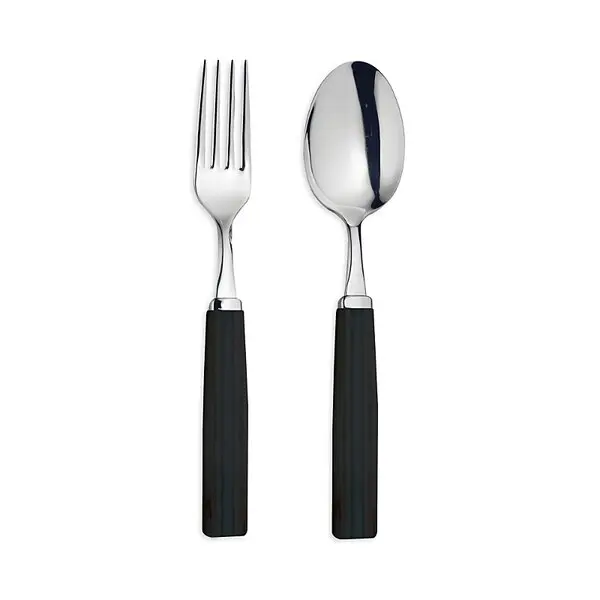 BROGGI Dakar Wenge Serving Fork & Serving Spoon Set - Black