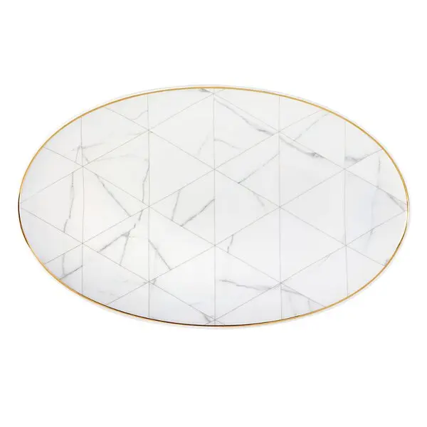 VISTA ALEGRE Carrara Large Oval Platter - White