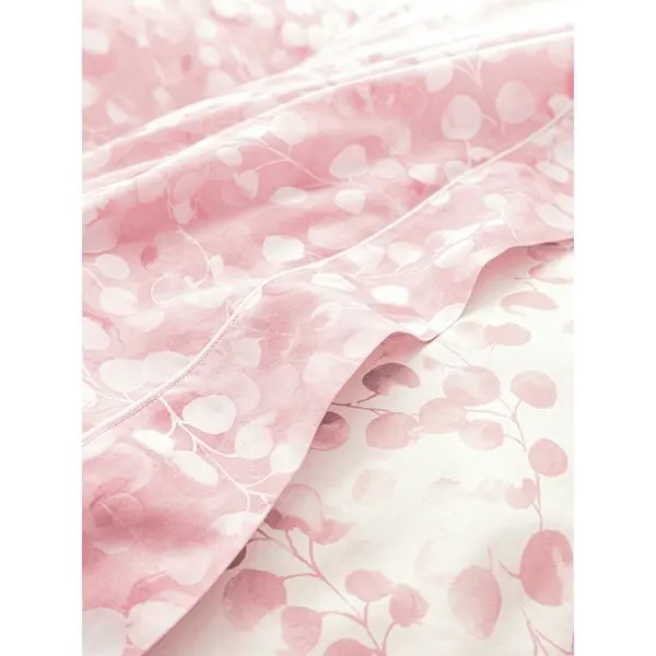 ANNE DE SOLENE Rosee Flat Sheet, Queen - Rose