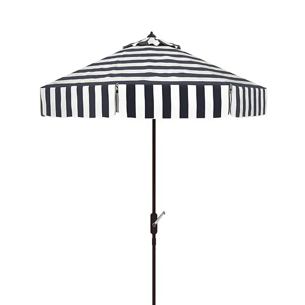 SAFAVIEH Elsa Fashion Line 11 Ft Umbrella - Black/white