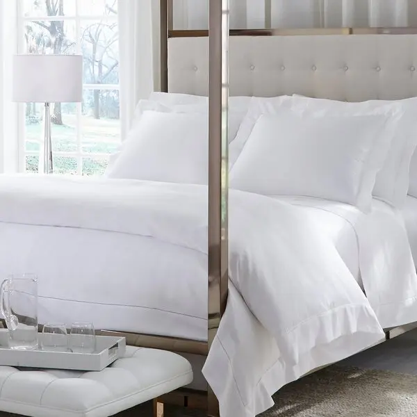 SFERRA Giza 45 Sateen Duvet Cover, King - White