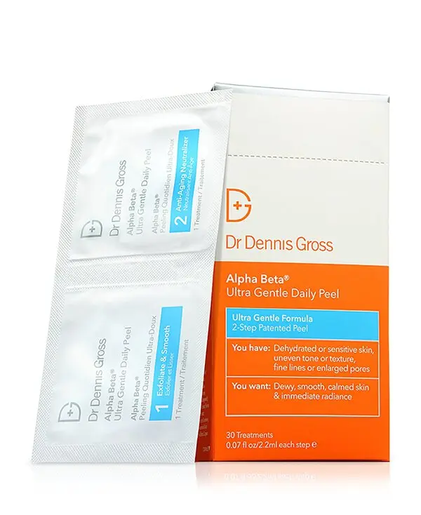 DR. DENNIS GROSS SKINCARE Alpha Beta Ultra Gentle Daily Peel, 30 Treatments - No Color