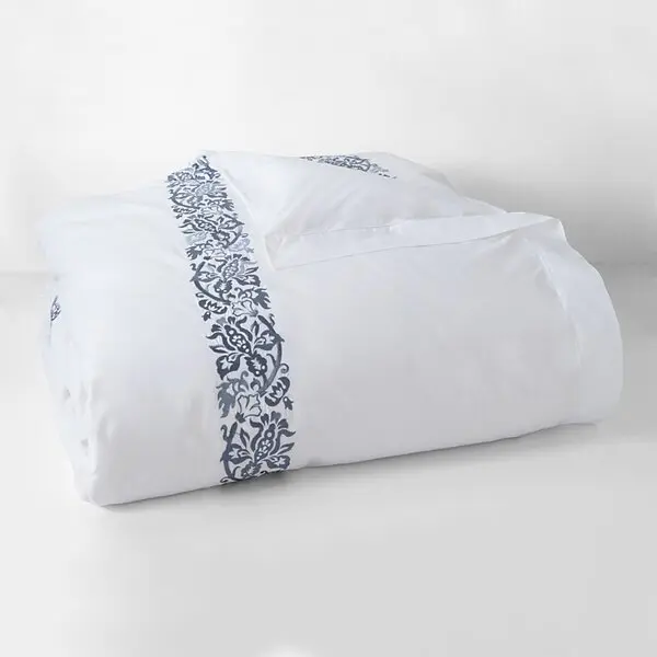 SFERRA Saxon Duvet Cover, King - Indigo Blue