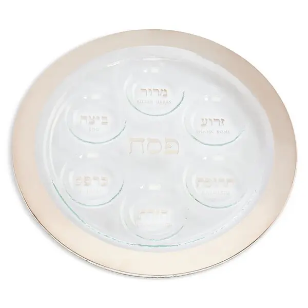 ANNIEGLASS Seder Plate - Platinum
