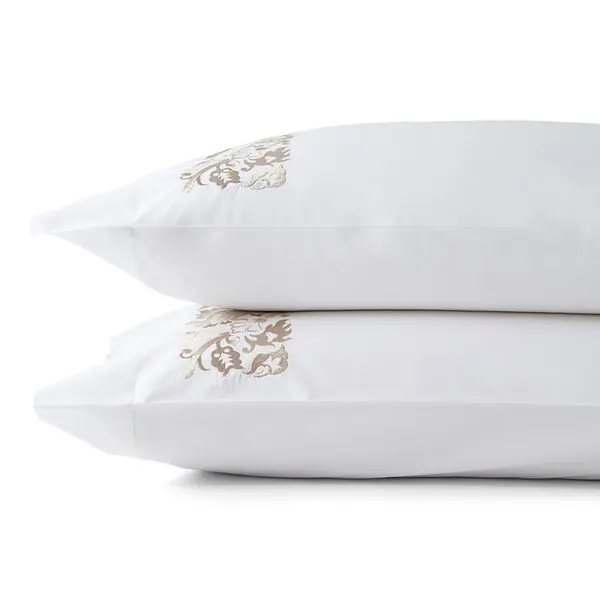SFERRA Saxon Pillowcase, King - Champagne Beige
