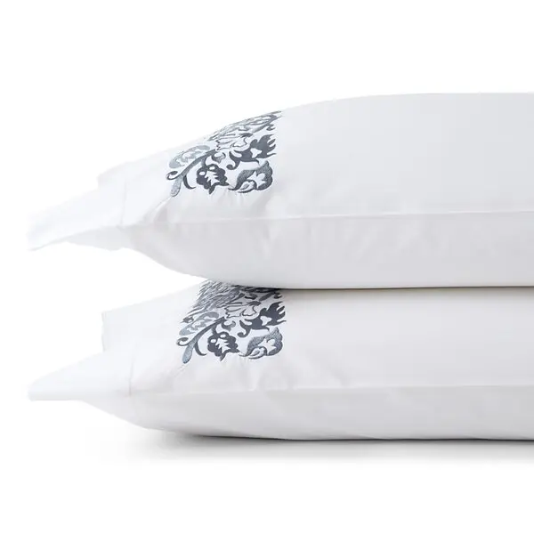 SFERRA Saxon Pillowcase, King - Indigo Blue