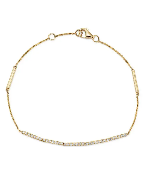 Bloomingdale'S Diamond Bracelet In 14k - Yellow Gold