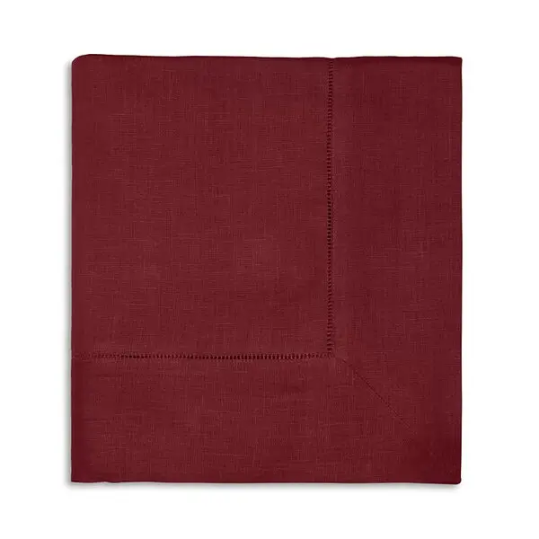 SFERRA Festival Tablecloth, 90 Round - Cinnabar