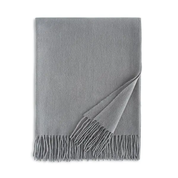 SFERRA Cashmere Dorsey Throw - Silver