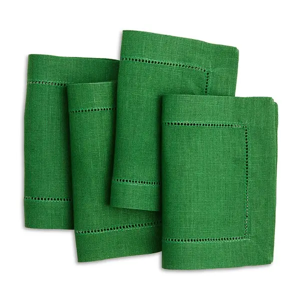 SFERRA Festival Cocktail Napkins, Set Of 4 - Emerald