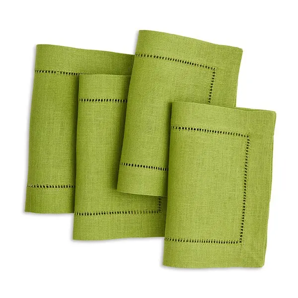 SFERRA Festival Cocktail Napkins, Set Of 4 - Fern