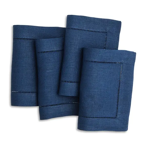 SFERRA Festival Cocktail Napkins, Set Of 4 - Navy