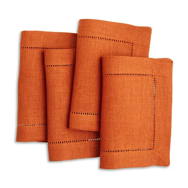 SFERRA Festival Cocktail Napkins, Set Of 4 - Paprika
