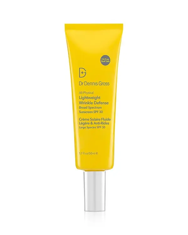 DR. DENNIS GROSS SKINCARE All-physical Lightweight Wrinkle Defense Broad Spectrum Sunscreen Spf 30 1.7 Oz - No Color
