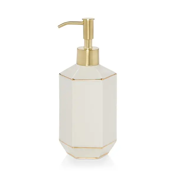 KASSATEX St. Honore Lotion Bottle - White / Gold