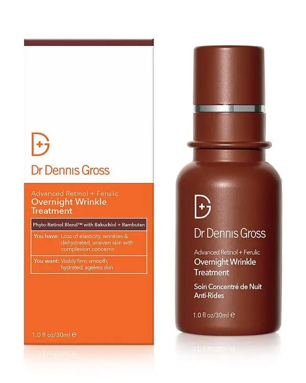 DR. DENNIS GROSS SKINCARE Advanced Retinol + Ferulic Overnight Wrinkle Treatment 1 Oz - No Color